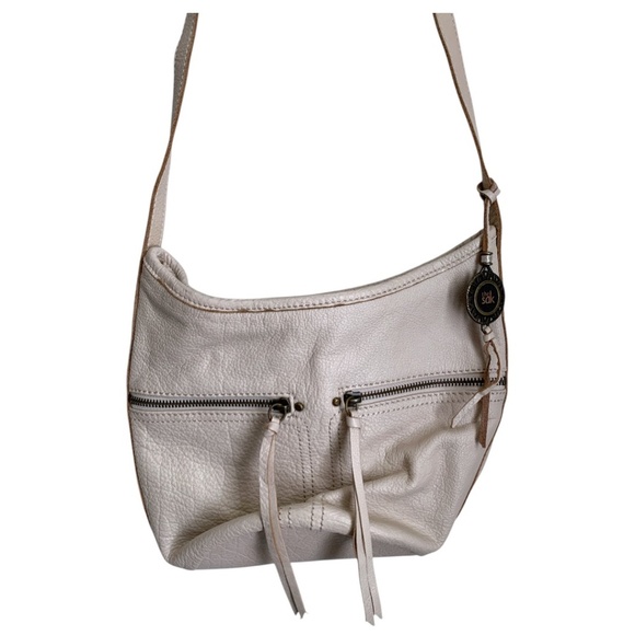 The Sak | Bags | Vintage The Sak Purse Y2k Leather Hobo Boho Bag Ecru ...